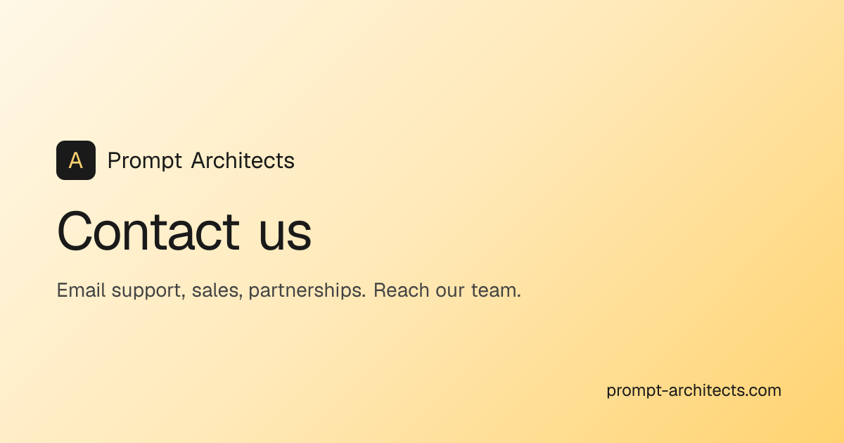 Contact | Prompt Architects